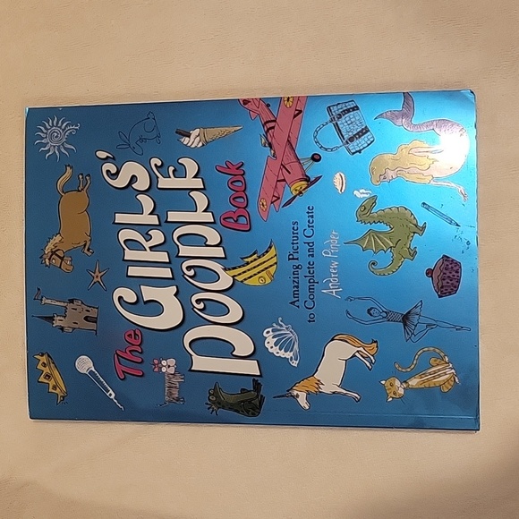 Other | The Girls Doodle Book Amazing Pictures To Complete And Create ...